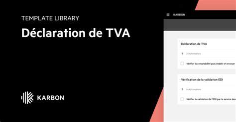 Déclaration De Tva Karbon Template Library