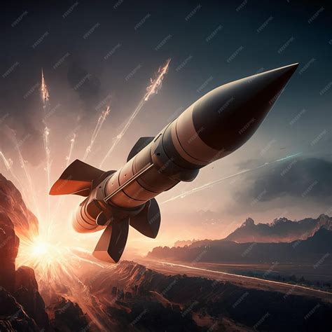 3d Rocket Background Vector Illustration Premium Ai Generated Image