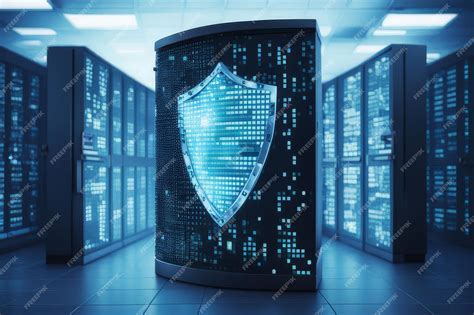 premium photo cyber security server center 3d rendering cyber