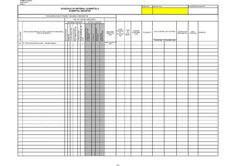 11 Contractor Submittal Template Excel Files Download Free Collection