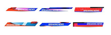 Visually Engaging News Banner Designs For Live Breaking News Reports