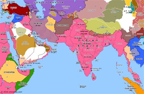 Rise Of Reza Khan Historical Atlas Of Southern Asia 5 April 1921