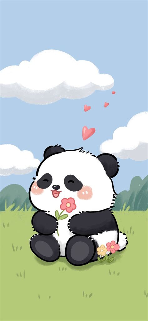 Pin By Dĩnh Hỏa Trùng On Những Thứ Nhỏ Nhặt Cute Panda Drawing