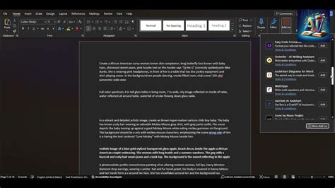 Organizing Ai Design Prompts With Microsoft Word Ai Tool Aitools