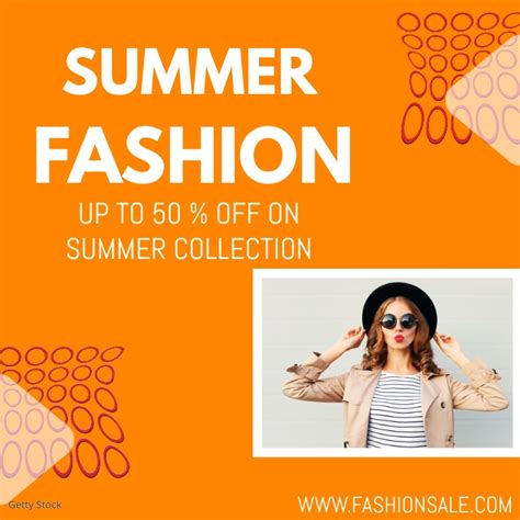 Summer Fashion Sale Template Postermywall