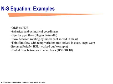 Ppt Navier Stokes Equation Powerpoint Presentation Id4088793