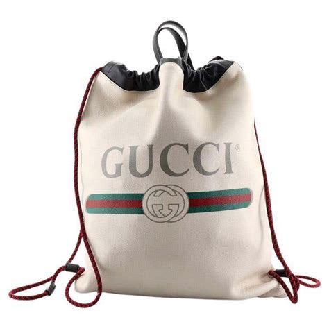 Gucci Drawstring Backpack Brocade Large At 1stdibs