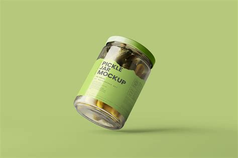 Pickle Jar Mockup Mockup Free