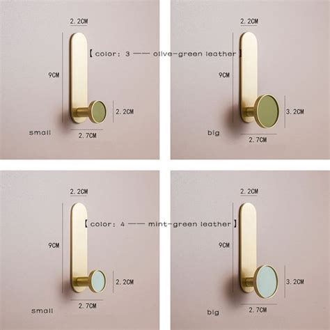 Brass Hook Simple Wall Hanging Handmade Brass Solid Coat Hooks