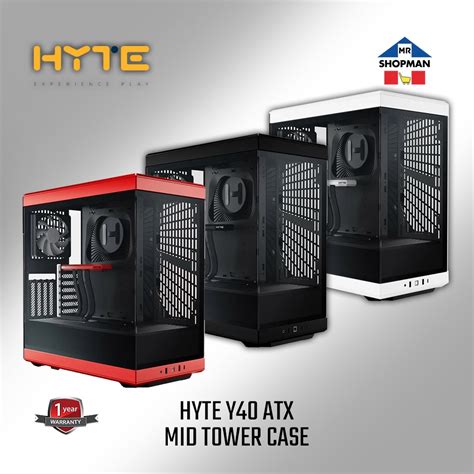 Hyte Y40 Atx Case With Pcie 40 Gpu Riser Case Shopee Philippines