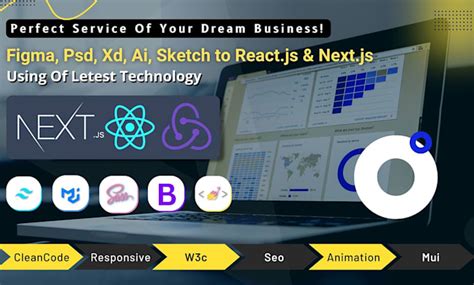 Convert Your Xd Ai Psd Html And Figma To React Or Next Js By Webdeveloperg Fiverr