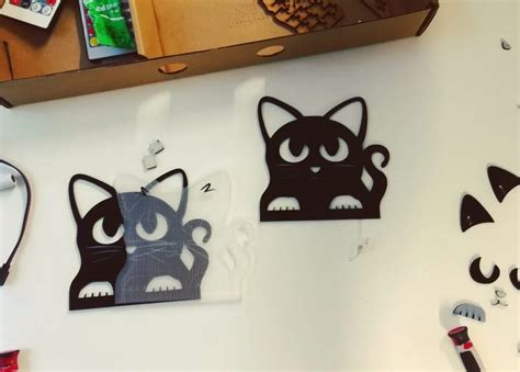 Laser Cut Kitty Led Table Lamp Cdr Pdf File Free Download Vecty