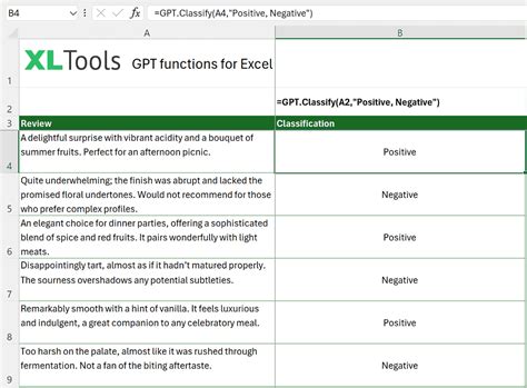 How To Classify Text With Gptclassify In Excel User Guide Xltools