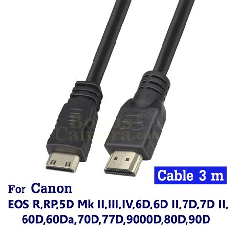 Hdmi Cable To Canon Eos R Rp 5d Mk Ii Iii Iv 6d 6d 7d 7d 60d 60da 70d 77d 900d 80d 90d Hd Tv