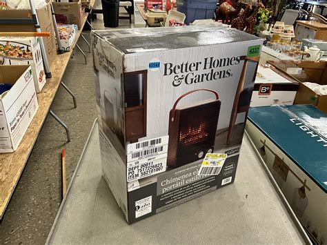 Lot Better Homes And Gardens Retro Portable Electric Fireplace Dark Walnut