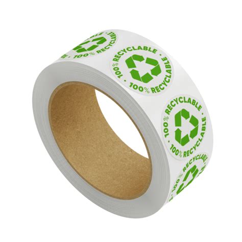 100 Recyclable Labels 50mm Labels Online