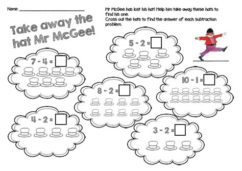 Mr Mcgee Subtraction Activity Sea Activities Subtraction Activities