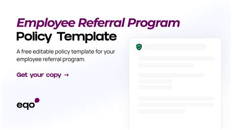 Free Employee Referral Policy Template By Eqo