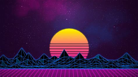 Neon Sunset Wallpapers Wallpaper Cave