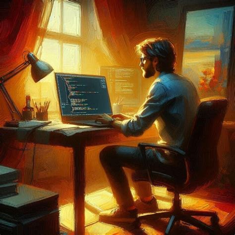 A Software Developer At Work Premium Ai Generated Image
