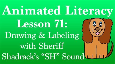 Animated Literacy Lesson 71 Drawing And Labeling With Sheriff Shadrack