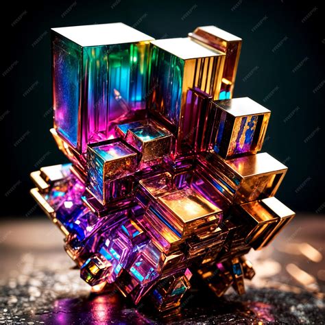 Bismuth Metal Chemical Element Complex Metal Texture In Nature