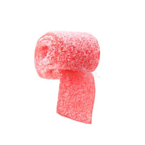 Caramelos Dulces Rojos Sobre Fondo Blanco Imagen De Archivo Imagen De Tira Color 260511805