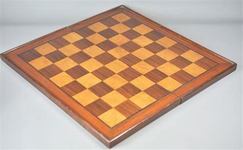 Ref3019 St George Pattern Chessmen Board And Box Antique Chess Shop