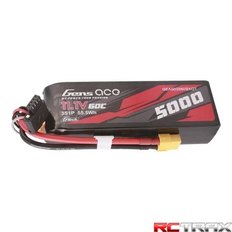 Gens Ace G Tech 5000mah 111v 60c 3s1p Lipo With Xt60 Plug Sklep Rctrax