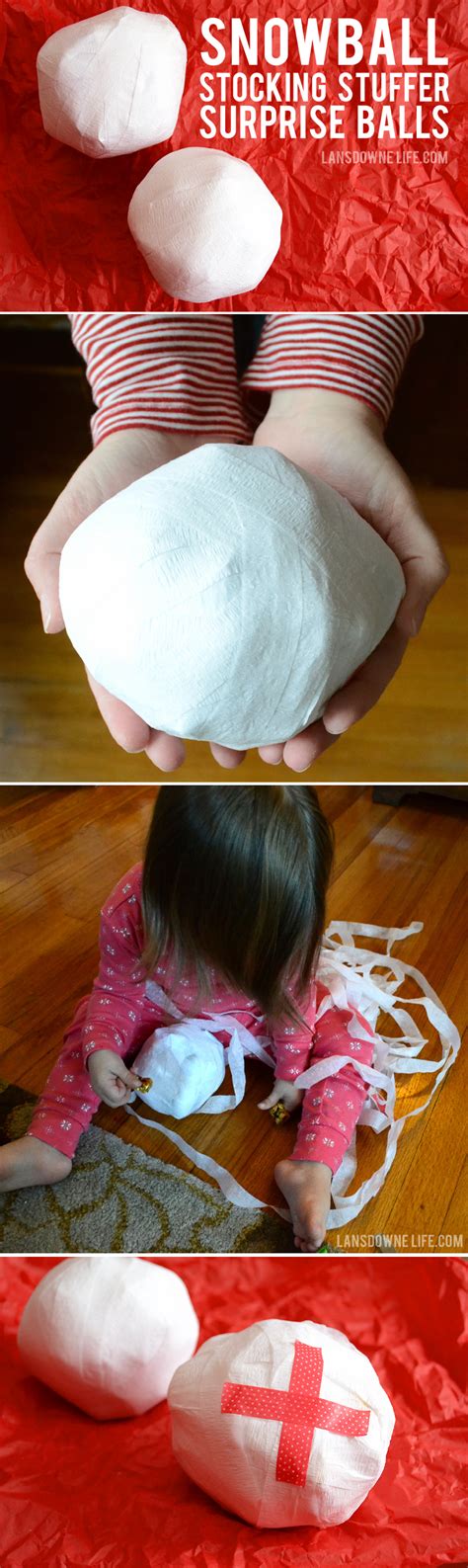 Snowball Stocking Stuffer Surprise Balls Lansdowne Life