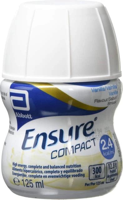 Ensure Compact Nutritional Supplement Drink Vanilla Flavour Contains