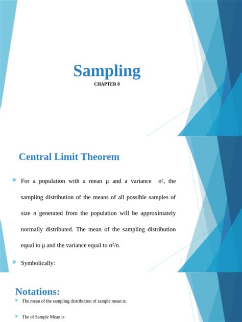 Sampling Distributions Pdf Normal Distribution Variance