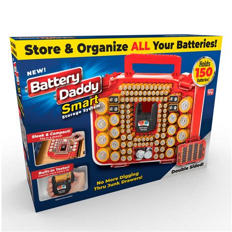 Smart Battery Daddy Battery Storage Case Organize 150 Batteries With