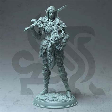 Fey Elf Paladin Celathyn Free High Quality Models