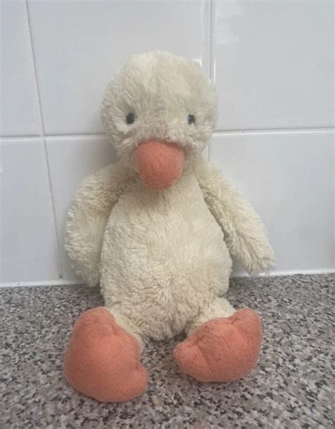 Jellycat Medium Bashful Duckling Yellow And Orange Duck Retired Design