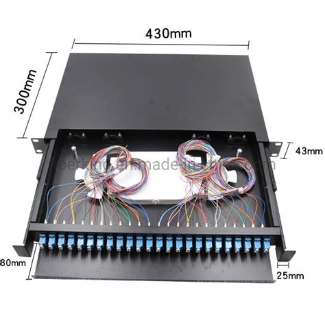 Data Center Rack Mount Fiber Optic Patch Panel Lc Om3 Fiber Optic