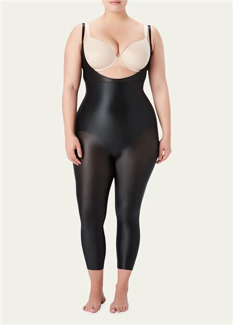 Spanx Plus Size Suit Your Fancy Open Bust Catsuit Bergdorf Goodman