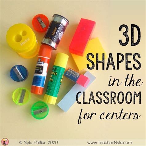 3d Shapes From Classroom Stationery Nylas Crafty Teaching