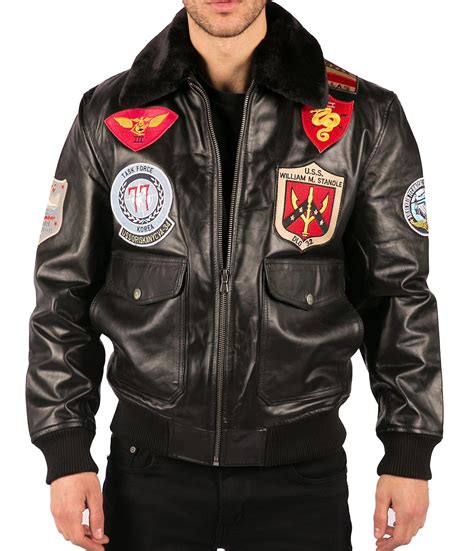 Mens Real Leather Us Aviator Air Force Pilot Flying Bomber Jacket Fur