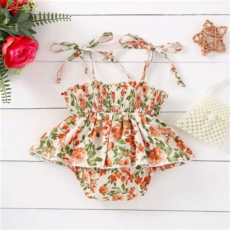 Floral Ruffle Romper Little Wishes