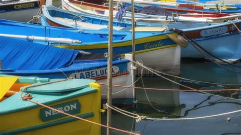 Nice France May 29 2018 Old Classic Wooden Boats And Yachts Moored