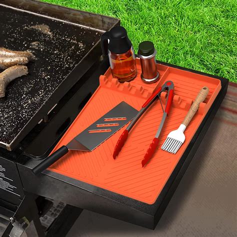 Silicone Grill Side Shelf Mat For Blackstone Bbq Grill 3 In 1 Silicone