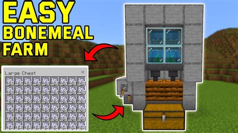 Best Easy Bonemeal Farm In Minecraft 120 Bedrockmcpeps4xbox