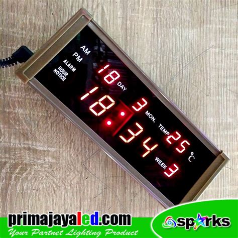 Jam Meja Digital Mini Light • Prima Jaya Led