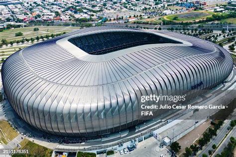 An Aerial View Of Bbva Stadium On May 02 2024 In Monterrey Mexico