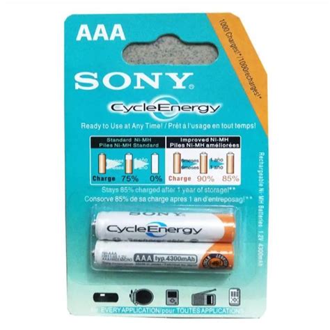 2 Pcs Sony Aaa Rechargeable Battery Remote Battery Small Pencil Battery