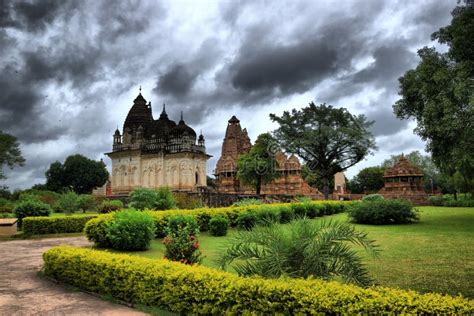 Views Of The Main Monuments And Points Of Interest In India Khajuraho Temples Or Kamasutra