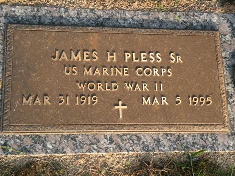 James Hugh Pless Sr 1919 1995 Find A Grave Memorial