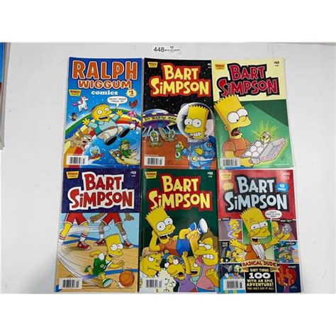 Bart Simpson Comics 67 68 69 99 100 And Ralph Wiggum Comics 1 Beck Auctions Inc
