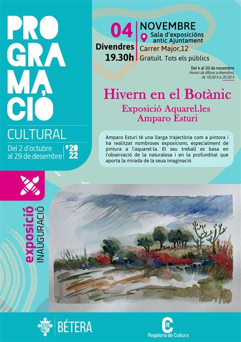 Bétera Inaugura Aquest Divendres Una Exposició De La Veïna Amparo Esturi BÉtera Toda La